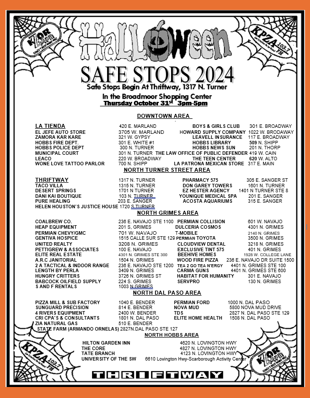 Safe Stops 2024